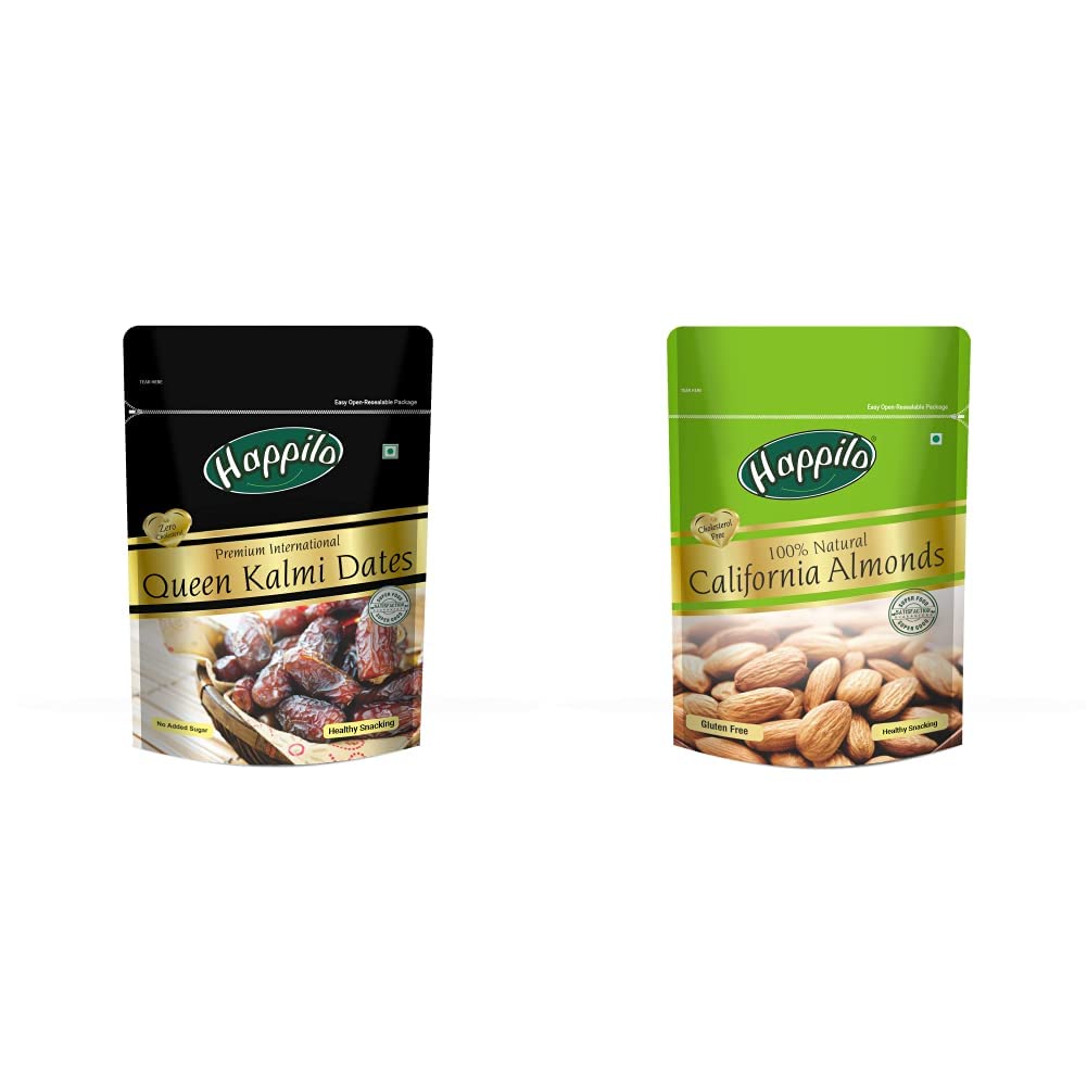 Happilo Premium International Queen Kalmi Dates, 200g & 100% Natural ...
