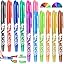 Artbiu 12 Erasable Pens Rub Out Pens, Erasable Gel Pen with Rubbers on ...