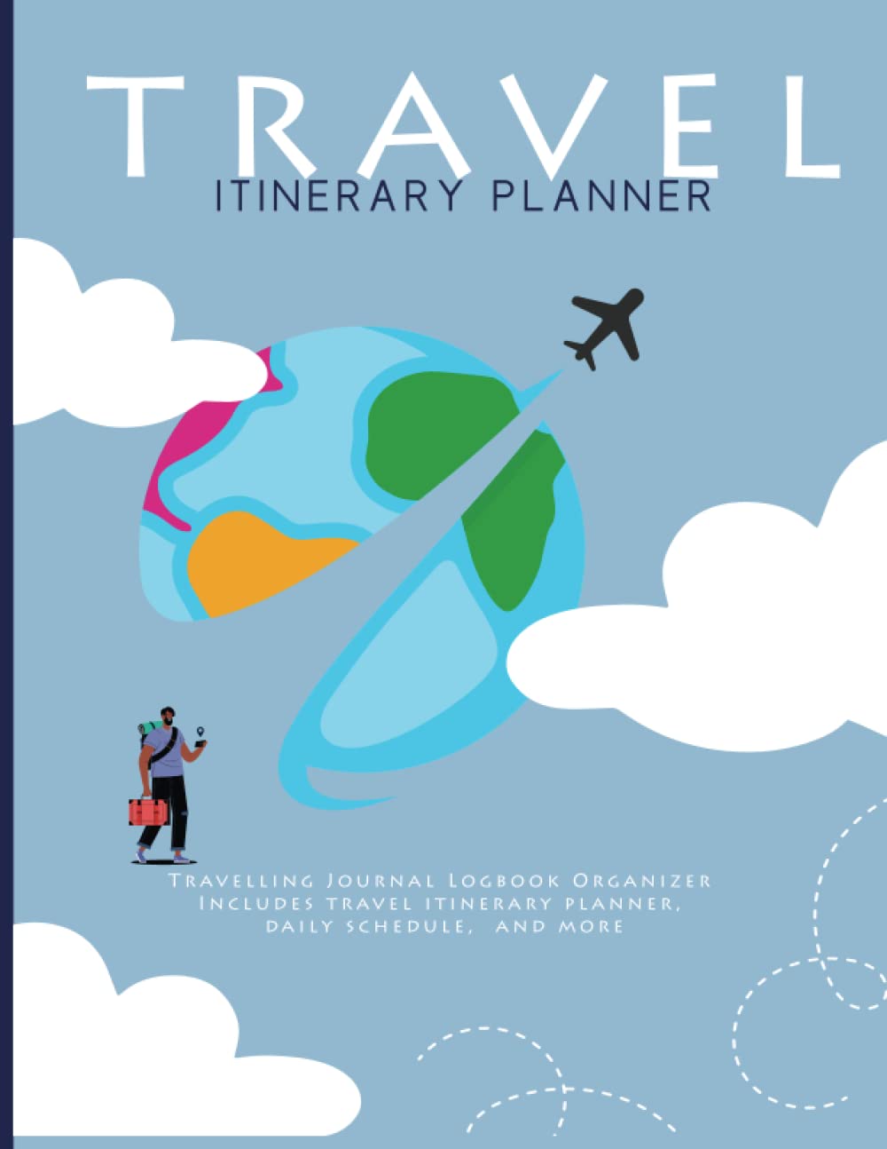 Travel Itinerary Planner: Large Print Travel Planning Journal Trip ...