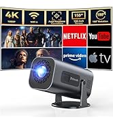 Polocsh Mini Portable Projector with Android TV 11,Native 1080P Auto ...