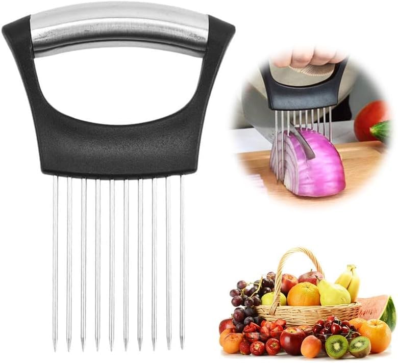 2024 Upgraded Onion Holder for Slicing, New Stainless Steel Onion Slice ...