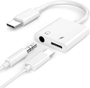iPhone 15 Headphone Adapter, [Apple MFi Certified] USB C to 3.5 mm ...