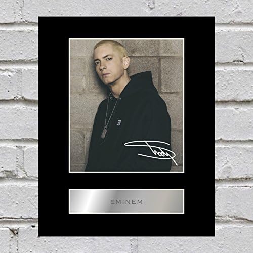 Iconic pics Eminem Signed Mounted Photo Display : Amazon.co.uk: Home ...