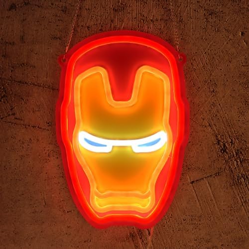 Amazon.com: FRIFUN Gaming Neon Signs Iron-Man Neon Sign Anime Gamer LED ...