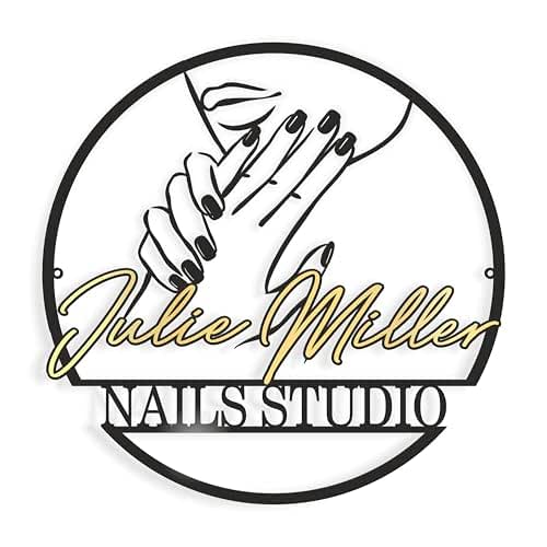 Amazon.com: Personalized Nail Salon Sign, Custom Nail Tech Name Sign ...