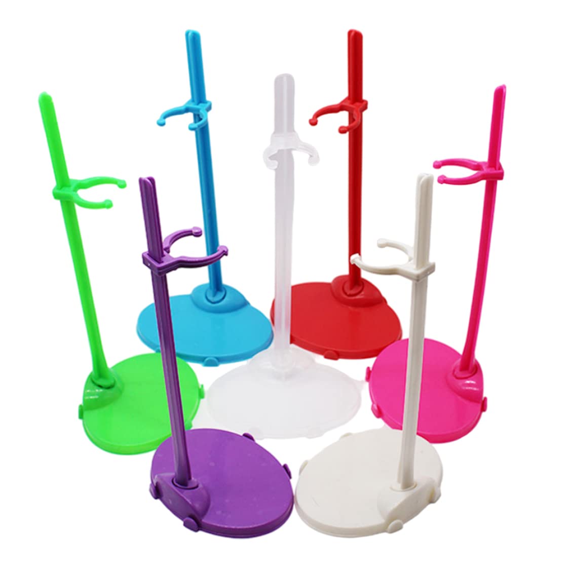 Comebachome 12 Pcs Plastic Doll Stand, Doll Support Action Figure ...