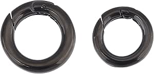 Amazon.com: UNICRAFTALE 2Pcs 2 Sizes Stainless Steel Spring Gate Rings ...