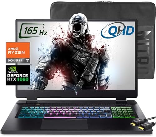 Amazon.com: acer Nitro 17 Premium Gaming Laptop, 17.3" QHD IPS 165Hz ...