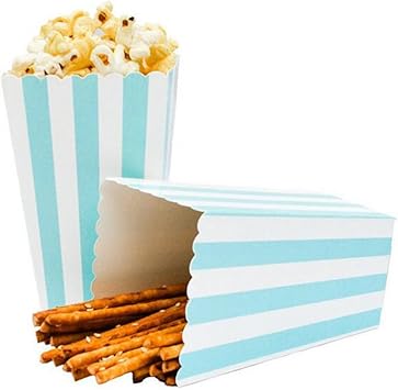 Amazon.com: 24pcs Striped Paper Popcorn Boxes for Party Favor Supplies ...