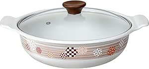 Amazon｜高木金属工業(Takagi Metal) 高木金属 両手鍋 洗いやすい 卓上鍋 ホーロー IH対応 27cm あじわい鍋 土鍋風 花鼓 HA-HT27｜フック オンライン通販