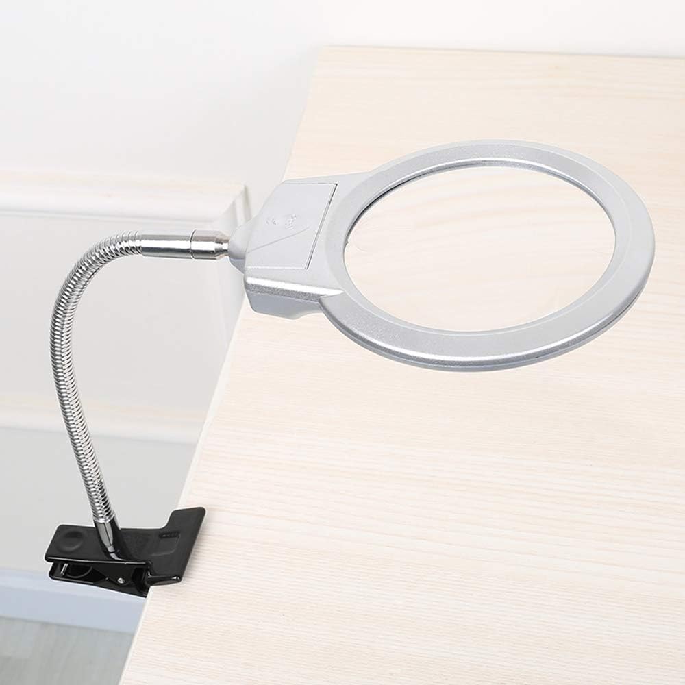 JUOIFIP Lupe mit USB-Klemme, Clip-Lupe mit Licht, Lupe für Basteln ...