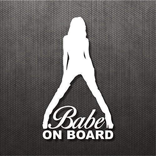Amazon.com: Babe On Board Sticker Vinyl Decal Beutiful Girl Woman Car ...