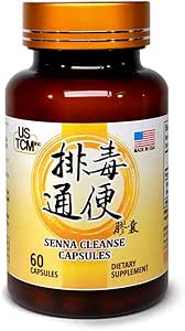 Amazon.com: Senna Cleanse Capsules 排毒通便膠囊 500mg 60 Vegetable Capsules ...
