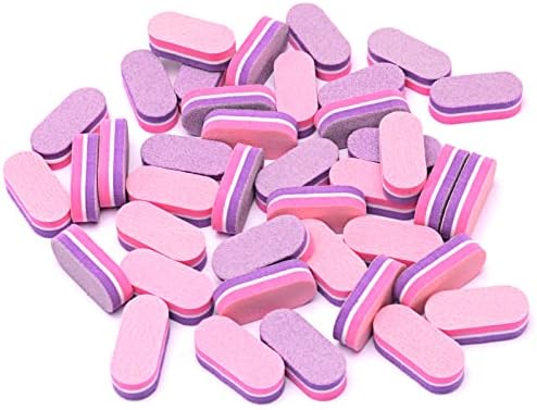 Amazon.com : Diesisa Mini Nail Buffers, 40pc 100/180 Grit Sponge Mini ...