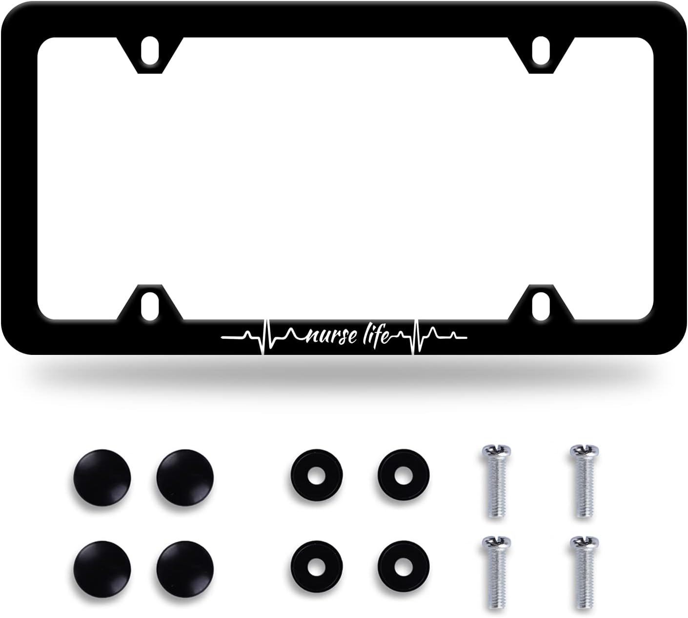 Amazon.com: Sign Destination Metal License Plate Frame Nurse ...