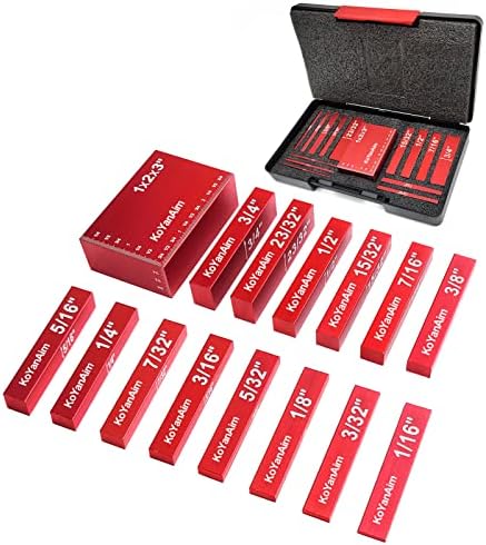 DDWT Metric Setup Blocks Woodworking Setup Bars 9 Pcs Precision ...