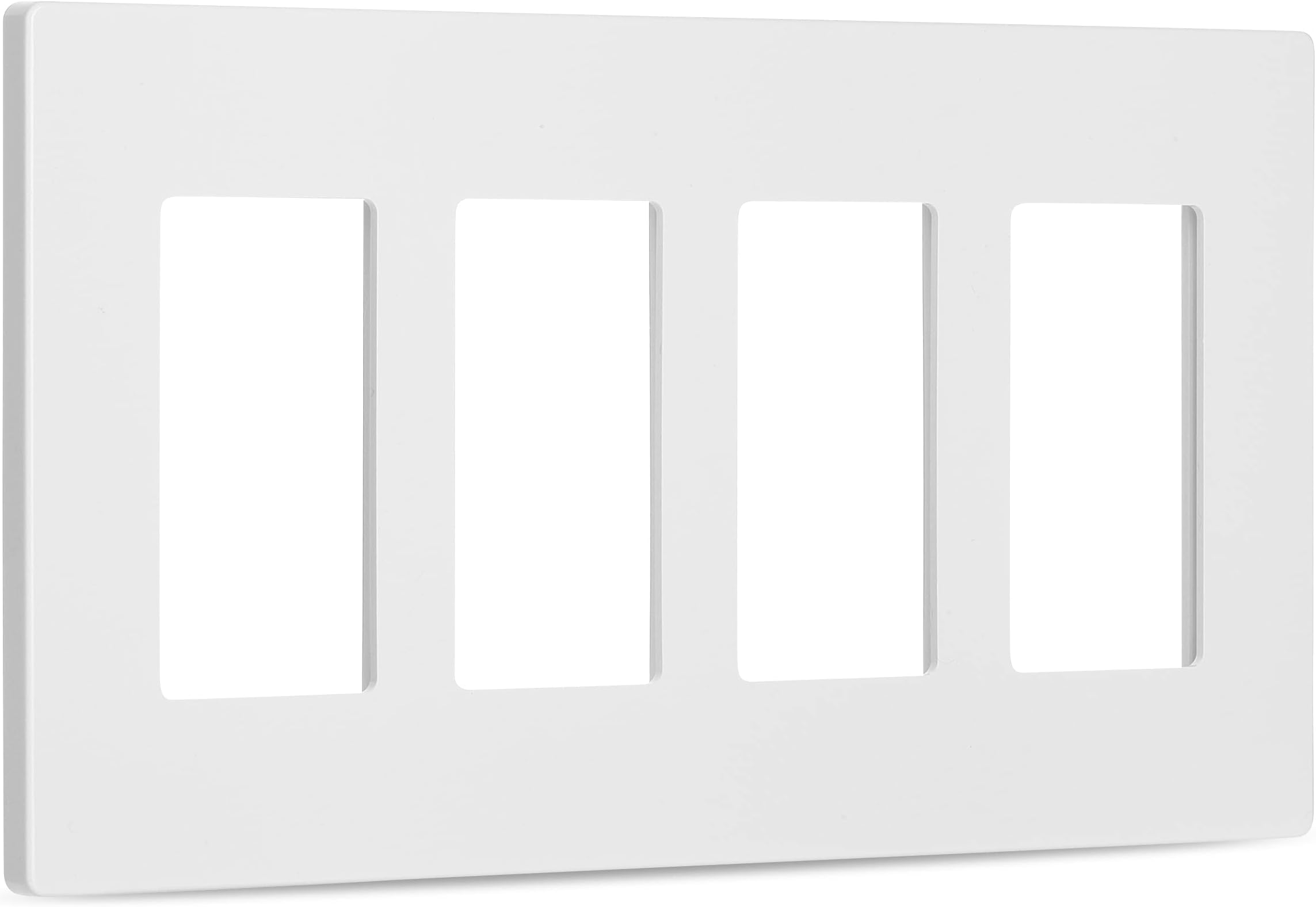 Bates- Screwless Decorator Wall Plates, 4 Gang Wall Plate, Decorator ...