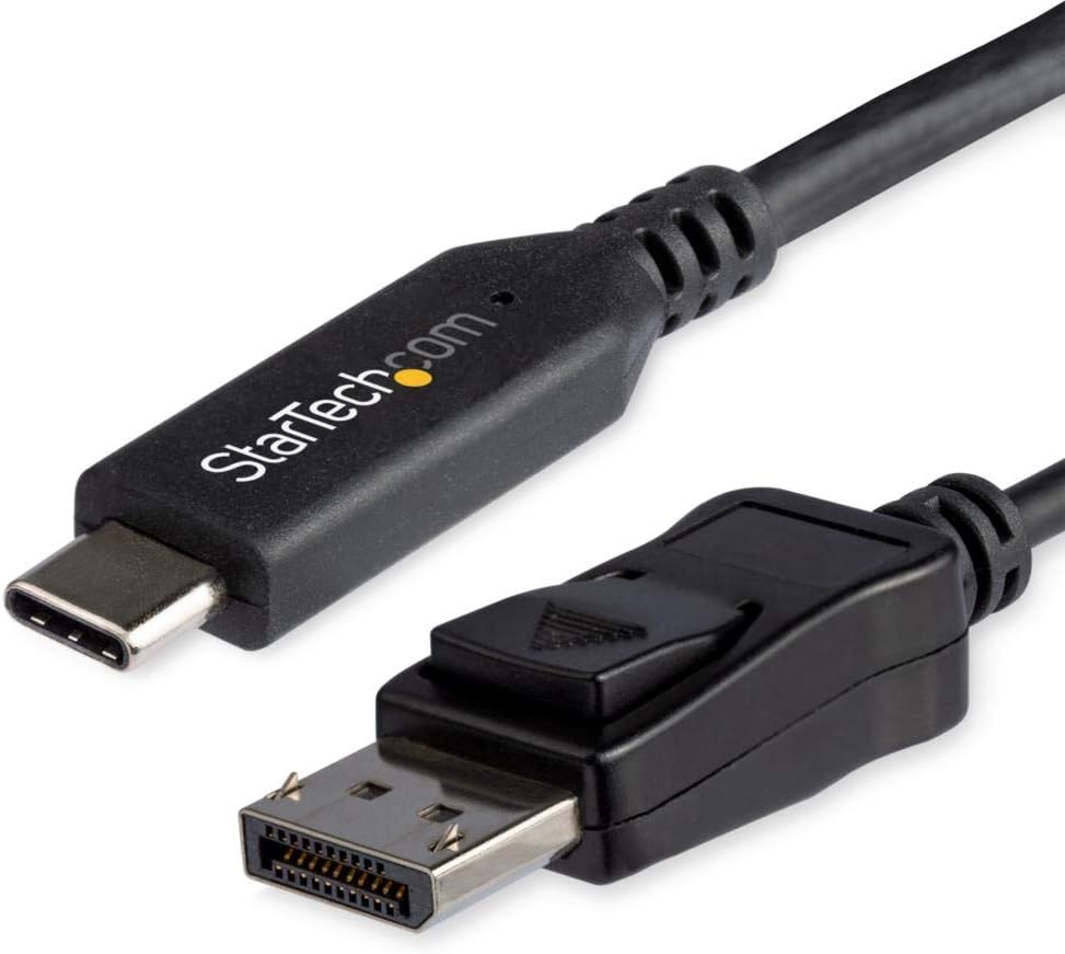 Amazon.com: StarTech.com 6ft/1.8m USB C to DisplayPort 1.4 Cable - 4K ...