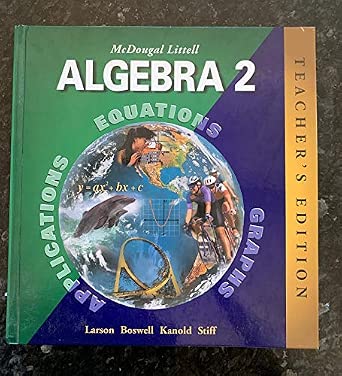 McDougal Littell Algebra 2: Applications, Equations, Graphs, Teacher's ...