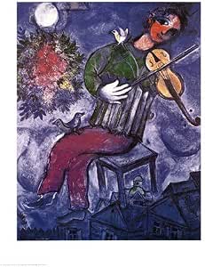 Amazon.com: Blue Violinist Poster Print by Marc Chagall (24 x 32 ...
