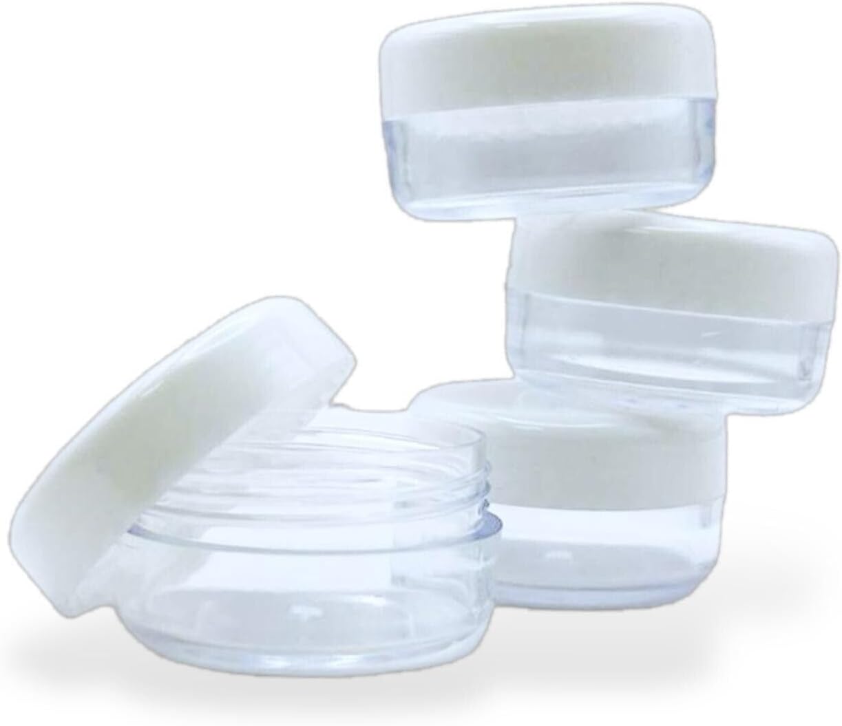 PaulStore 6Pcs Mini Travel Pots Small Round Tub Container Sample Jar ...