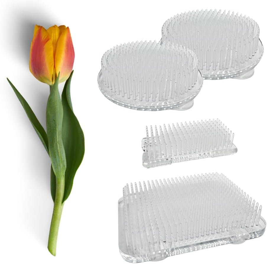 Amazon.com: Reusable Clear Plastic Floral Frogs with Strong Suction ...