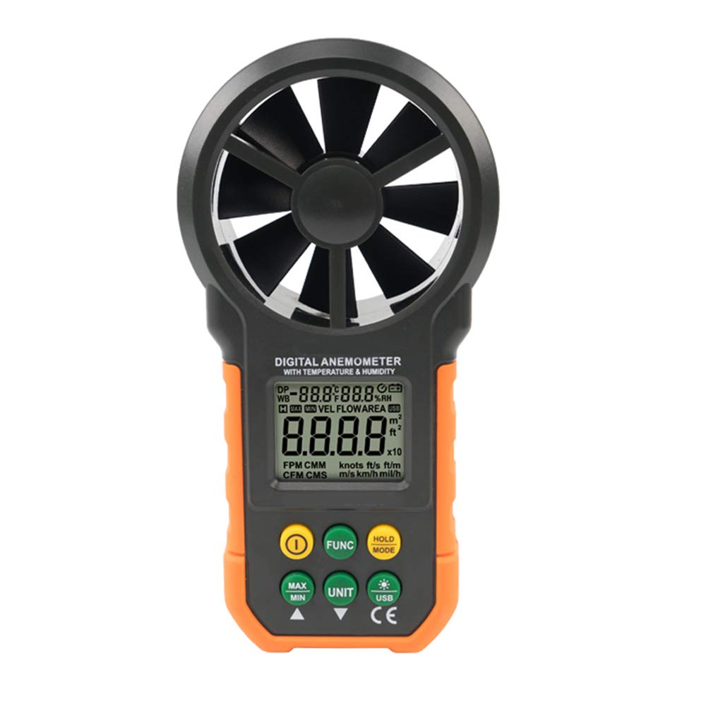 Buy ZUKN Handheld Digital Anemometer, Portable Wind Speed Gauge Air ...