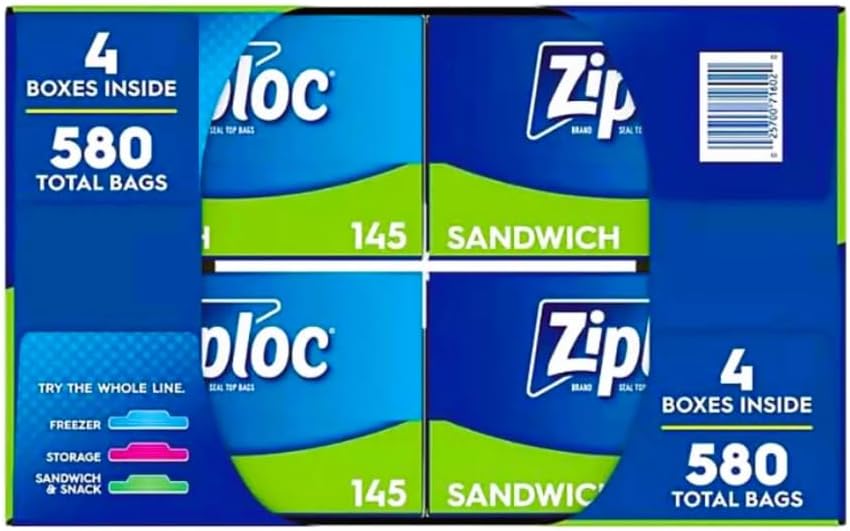 Amazon.com: Generic Reusable Plastic Sandwich Bags with Zipper Closure ...