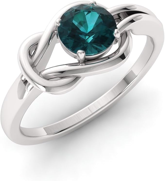 Diamondere Natural and Certified Blue Diamond Solitaire Engagement Ring ...