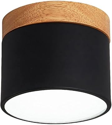 Set of 2 Modern Minimalist Travertine Ceiling Lights, Flush Mount ...