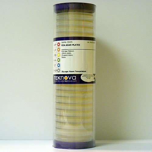Amazon.com: Teknova R2A Agar Plates.100mm, 20 Plates per Sleeve ...