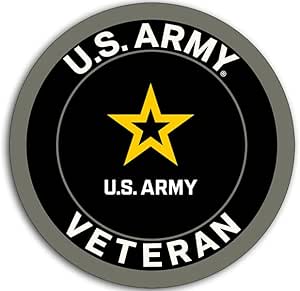 Amazon.com - Round U.S Army Veteran Sticker (United States Vinyl Vet ...