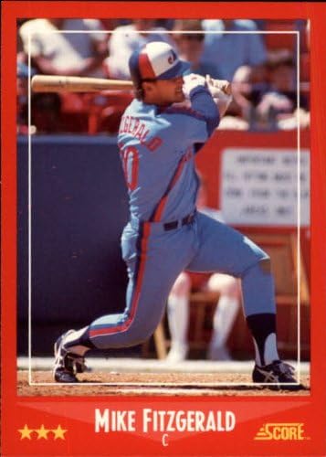 Amazon.com: 1988 Score Baseball Card #318 Mike Fitzgerald ...