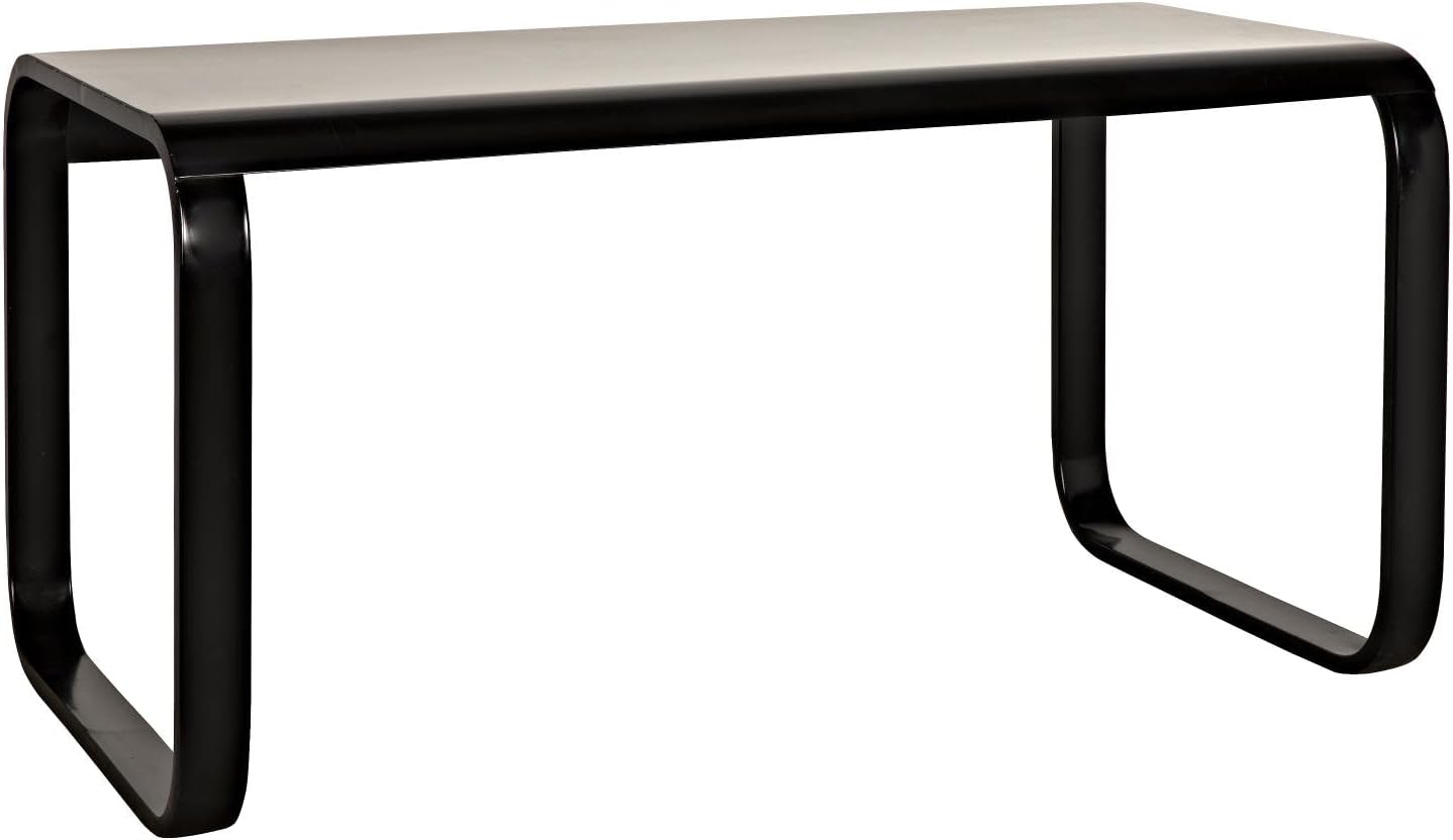 Amazon.com: Noir Black Metal Harvey Desk GDES165MTB : Home & Kitchen