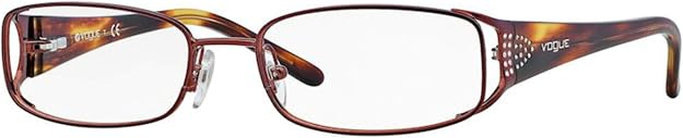 Amazon.com: Vogue VO 3671B Eyeglasses Styles Dark Brown Frame w/Non-Rx ...
