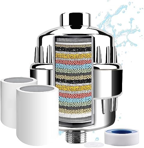Shower Filter 20 Stage Showerhead Filter for Hard Water with 2 ...