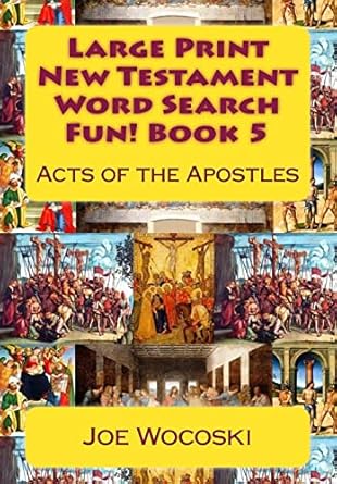 Large Print New Testament Word Search Fun! Book 5: Acts of the Apostles ...