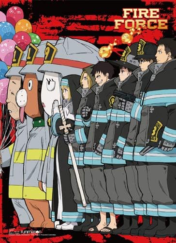 Amazon.com: Fire Force - Group Teaser Art Wall Scroll: Posters & Prints