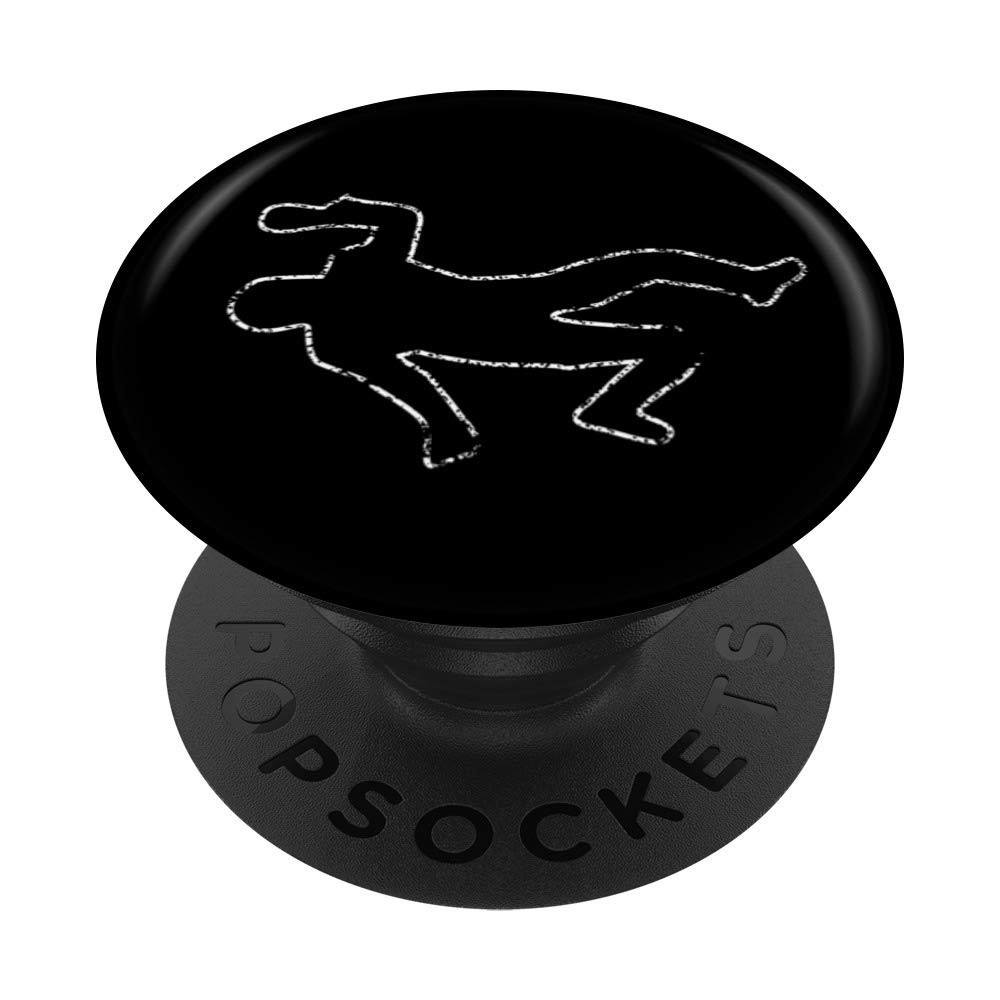 Black Chalk Body Outline