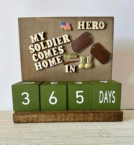 Amazon.com: Soldier Military Deployment Countdown Calendar : Home & Kitchen