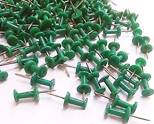 Generic Green Color Pins - Chart Paper/Notice Board Pushpins for School ...