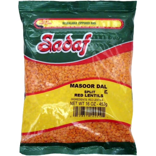 Amazon.com: Sadaf Red Lentils Split - Masoor Dal - Split Red Lentils ...
