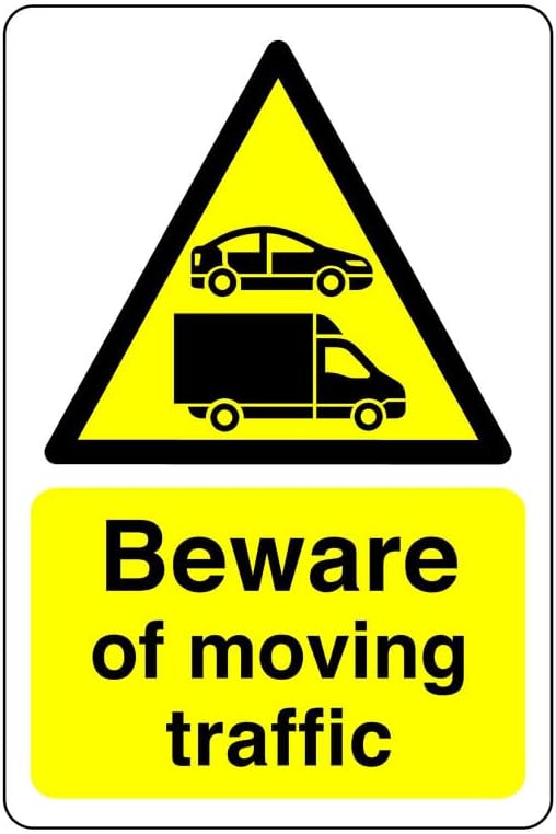Safety First Display LTD Beware moving vehicles sign - 1.2mm Rigid ...