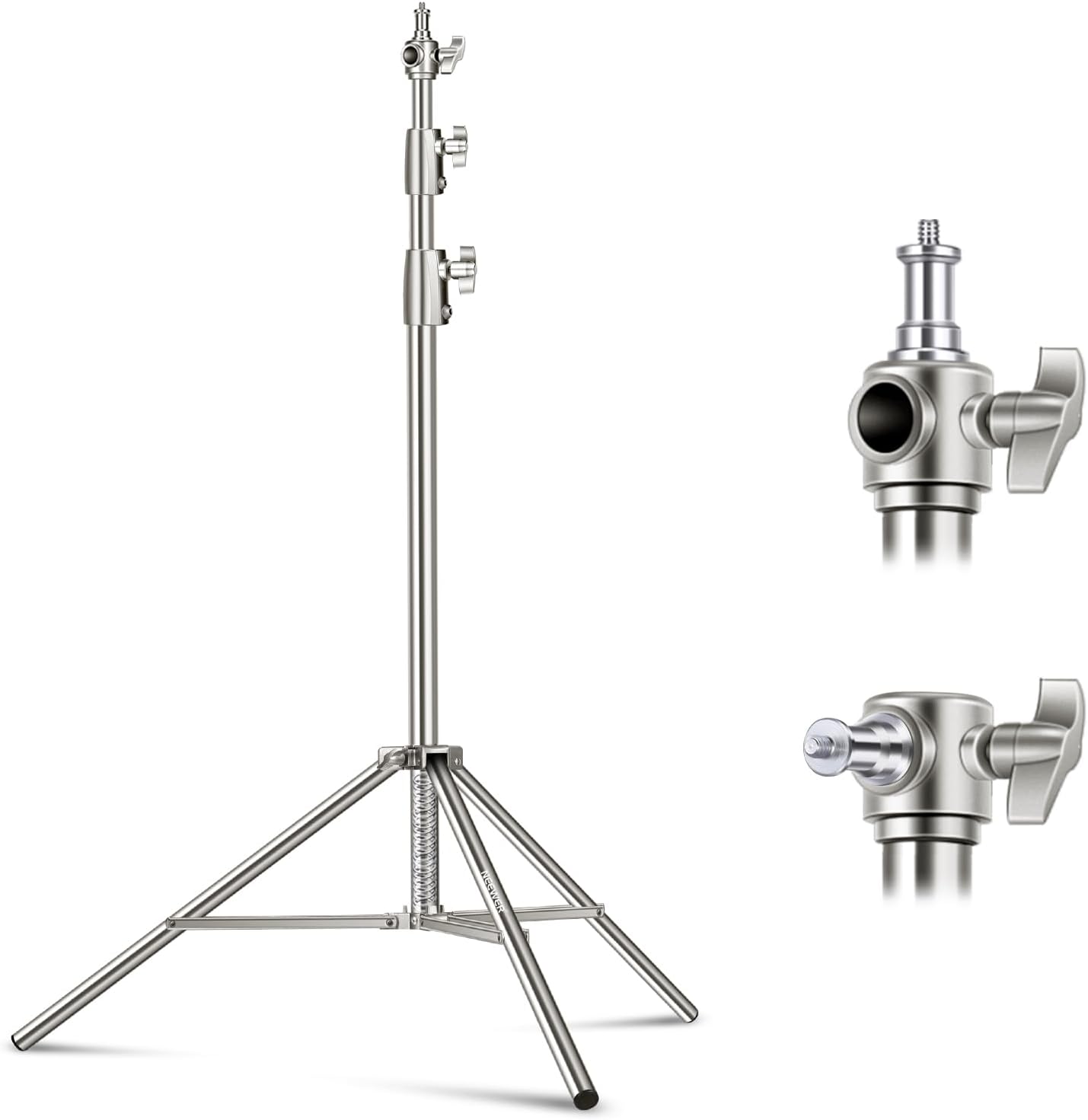 Amazon.com : NEEWER 2PCS Light Stand Kit, 79"/200cm Stainless Steel ...