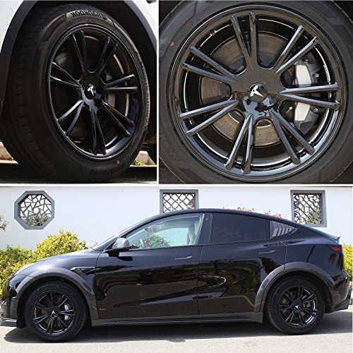 Snapklik.com : Powlamks 19-Inch Gemini Wheel Covers Hubcap For Tesla ...