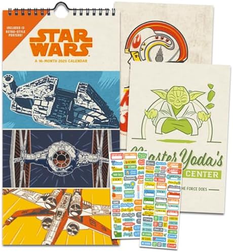 Amazon.com: Star Wars Saga Calendar 2025 - Deluxe 2025 Star Wars Mini ...