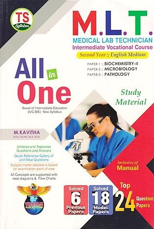 Buy TS SYLLABUS MLT Second Year All In One Study Material 2024 | Top 24 ...