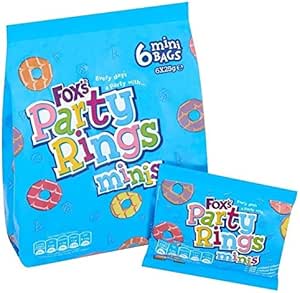 Fox's Mini Party Rings 6 x 25g - Pack of 6 : Amazon.co.uk: Grocery