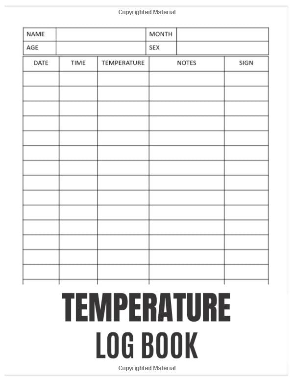 Daily Temperature Log Template Chart Taking Temperatures Investigation