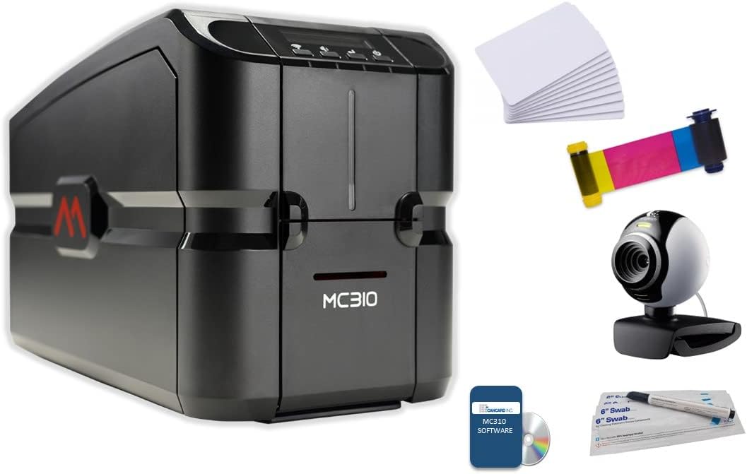 Amazon.com : Matica's MC 310 Dual Sided id Card Printer Bundle Offer ...